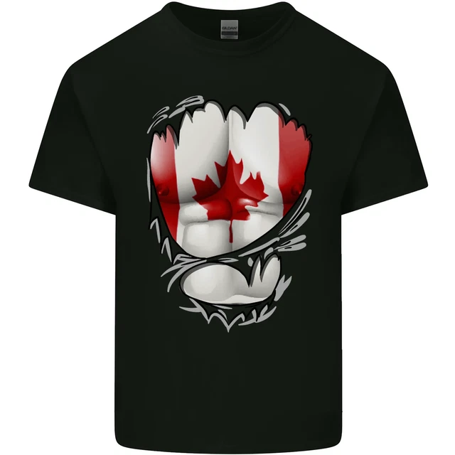 GYM CANADIEN ÉRABLE Feuille Drapeau Muscles Canada Enfants EUR 12,53 ...