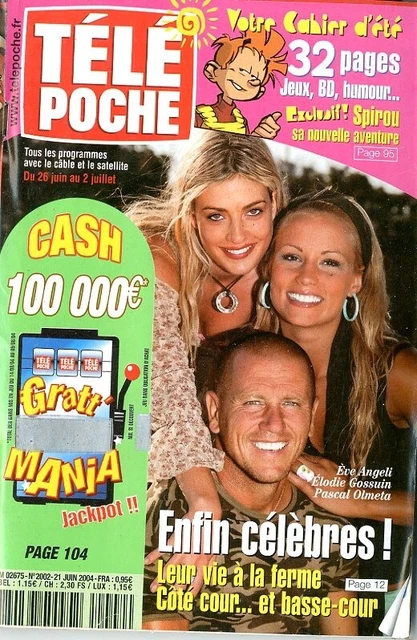 TÉLÉ POCHE N°2002 21/06/04 Claire Keim Karen Mulder Alain Chabat T ...