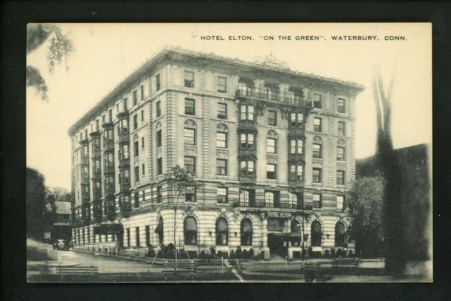 CONNECTICUT CT POSTCARD Waterbury, Hotel Elton Vintage Artvue EUR 4,97 ...
