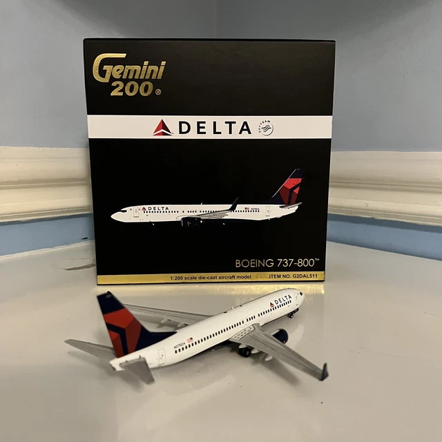 GEMINI 200 DELTA Boeing 737-800 [G2DAL511] 1/200 Scale Model £99.95 ...