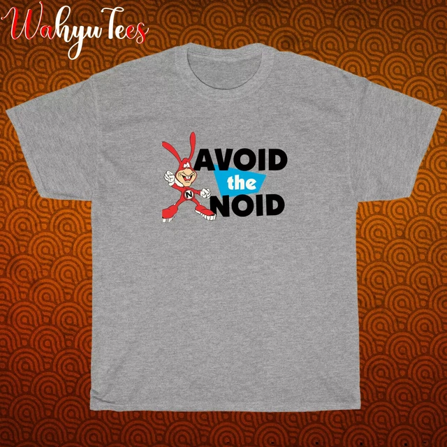 AVOID THE NOID Domino'S Pizza Retro 80'S Logo Grey T-Shirt Size S-5Xl £ ...
