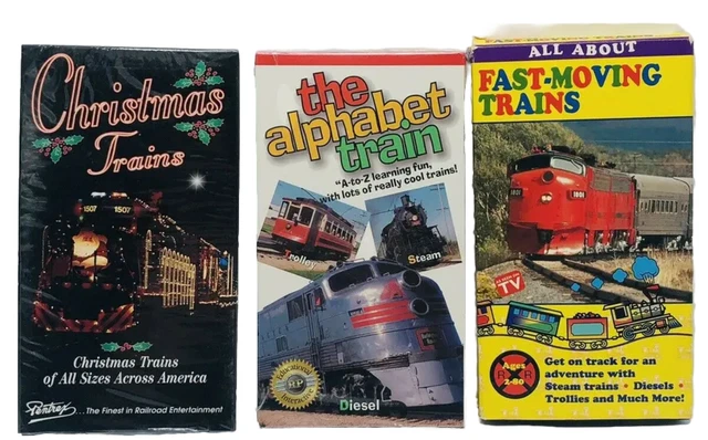 VINTAGE RAILROAD LOCOMOTIVE VHS Tapes Lot of 3 Train Railroad ...