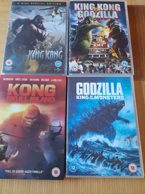 KING KONG GODZILLA COLLECTION OF 4 X DVDs £4.99 - PicClick UK