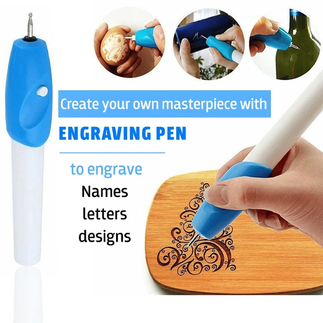 ELECTRIC MICRO ENGRAVER Pen Tip Engraving Cordless Metal Jewelry Wood ...