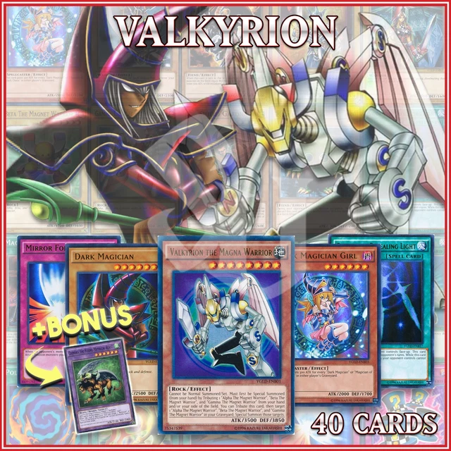 VALKYRION DECK 40 | Dark Magician Mirror Forcce Magna Warrior Archfiend ...