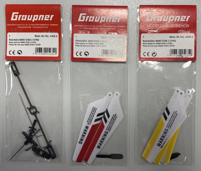 GRAUPNER 4409 ERATZTEILE für Graupner NANO STAR 2 EUR 7,00 - PicClick DE