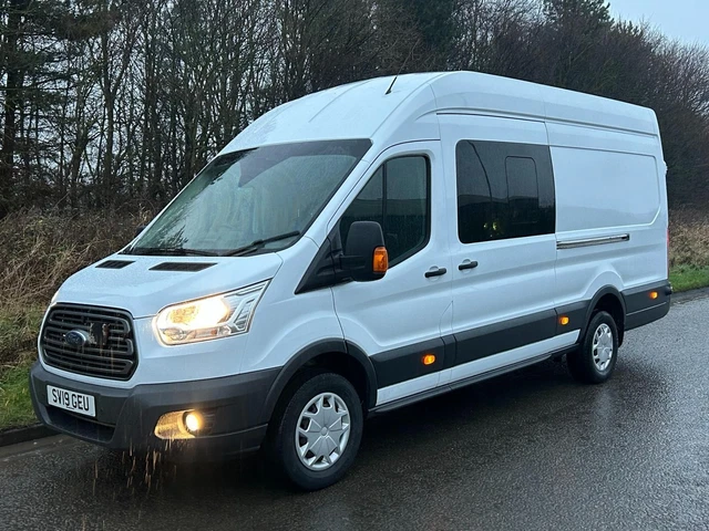 2019 FORD TRANSIT Trend Double Cab-In Van L4H3 Xlwb Jumbo Low Miles A/C ...