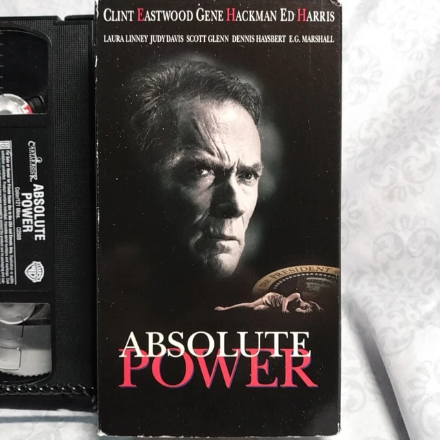 ABSOLUTE POWER (1997), VHS, CC, R, Clint Eastwood, Genesis Hackman, Ed ...