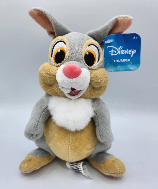 DISNEY THUMPER PLUSH Bunny Rabbit 8" Stuffed Bambi Toy Disney Just Play ...