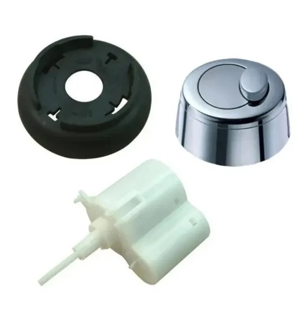 GROHE DAL DUAL Flush Push Button CISTERN TOILET Mechanism Chrome 42357 ...