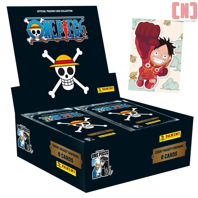 PANINI ONE PIECE 25th Anniversary Trading Cards Sealed Box 18 Packs £39 ...