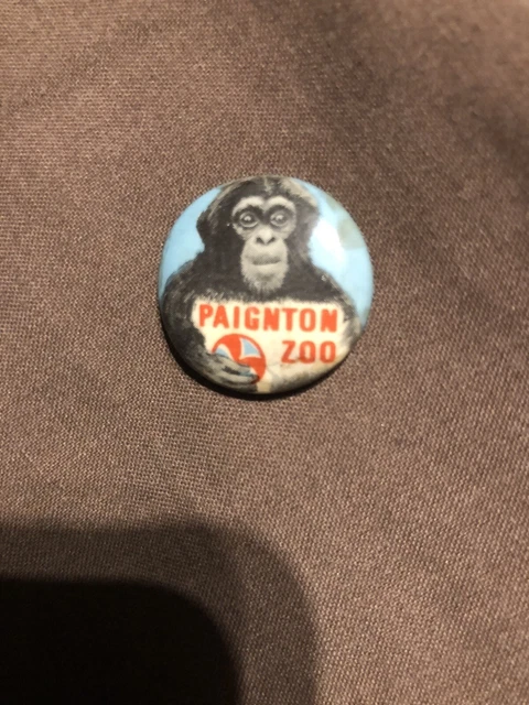 VINTAGE AND RARE PAIGNTON ZOO Retro Collectible Button Pin Badge 22mm £ ...