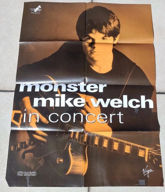 MONSTER MIKE WELCH - Affiche officielle concert - 1997 - Electric Blues ...