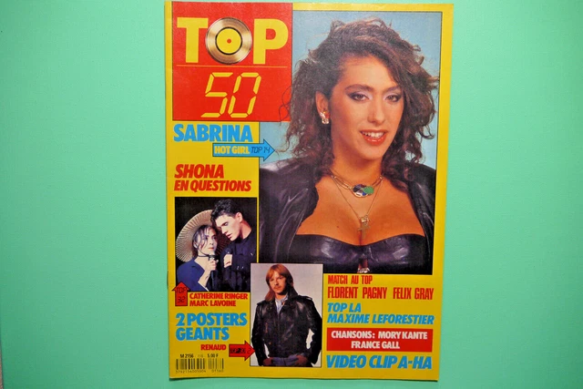 TOP 50 N° 116 , Sabrina , Avec posters Catherine ringer , Marc lavoine , Renaud EUR 10,00 ...