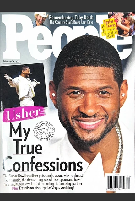 PEOPLE MAGAZINE-FEBRUARY 26, 2024-USHER-MY TRUE CONFESSIONS-Brand New £ ...