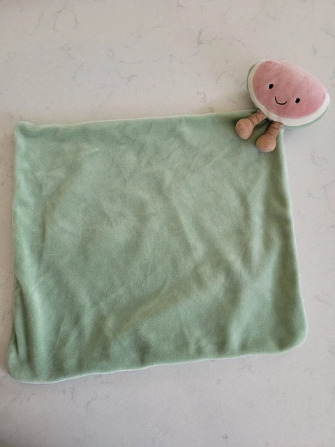 JELLYCAT AMUSEABLE WATERMELON Melon Baby Soother Comforter Blanket Soft ...