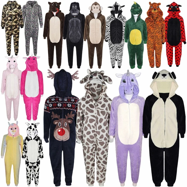 ANIMAL A2Z ONESIE One Piece Kids Pyjamas Sleepsuit Costume Gifts for ...