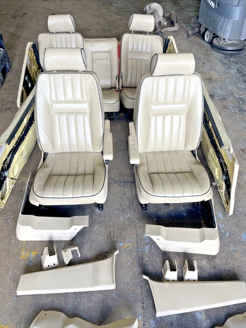 RANGE ROVER P38 Cream Leather Electric Seat Set Interior with door ...