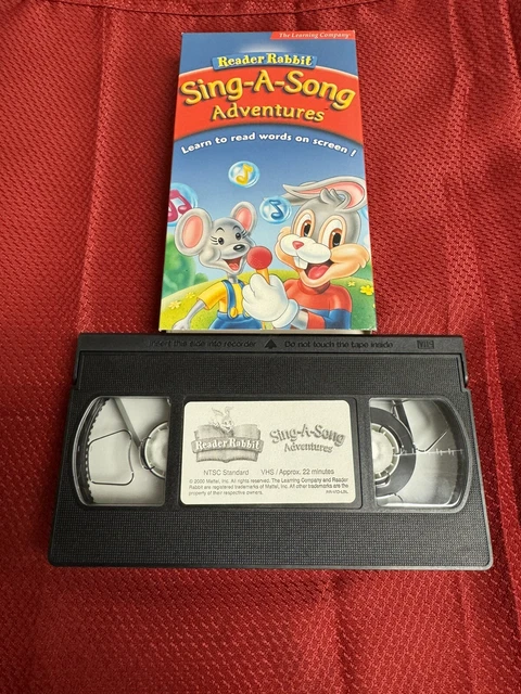 READER RABBIT SING A Song Adventures VHS Video Tape 2000 The Learning ...