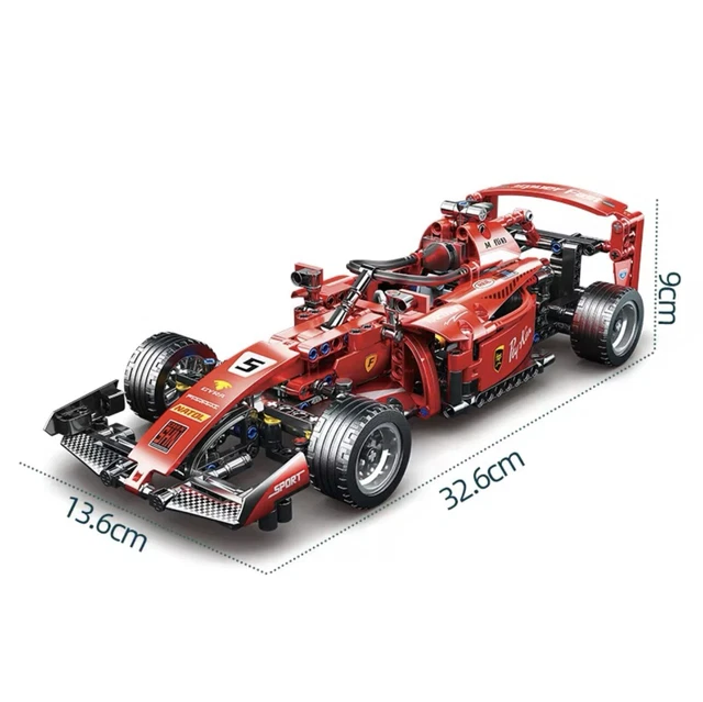 FORMULA ONE F1 Red Racing Car Technic Building Blocks Bricks 455pcs ...