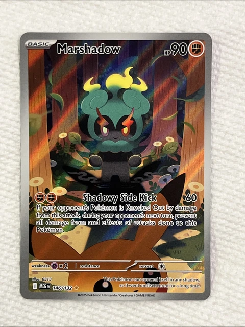 2025 POKÉMON MEGA Evolution Marshadow Illus Rare 146/132 Free Shipping ...