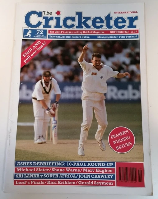MAGAZINE - VINTAGE Sports The Cricketer International Cricket Magazine ...