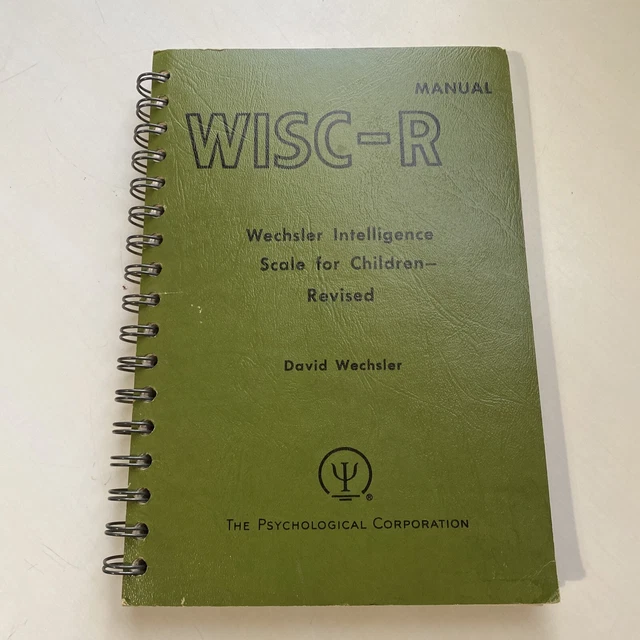WISC-R MANUAL - Wechsler Intelligence Scale for Children-Revised C ...