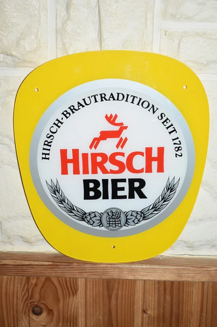 ALTES REKLAMESCHILD/BRAUEREISCHILD HIRSCH Bier,Brauerei,Retro/Vintage ...