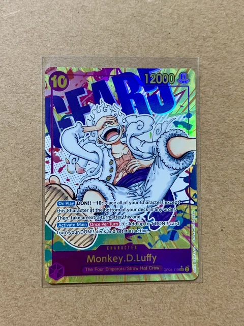 MONKEY D LUFFY Gear 5 OP05-119 SEC ALT One Piece TCG Awakening Of The ...