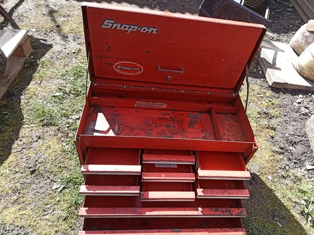 VINTAGE SNAP-ON TOOL Box Tool Chest Top Top Box £45.00 - PicClick UK