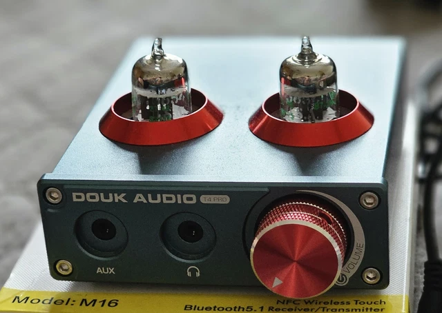 DOUK AUDIO T4PRO Mini GE5654 Valve Tube RIAA Phono Preamp Headphone ...