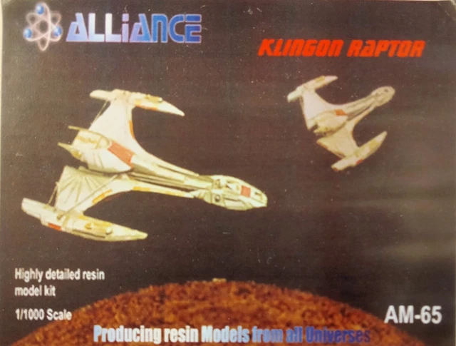 ALLIANCE 1:1000 STAR Trek Klingon Raptor Resin Model Kit #AM-65 BRAND ...