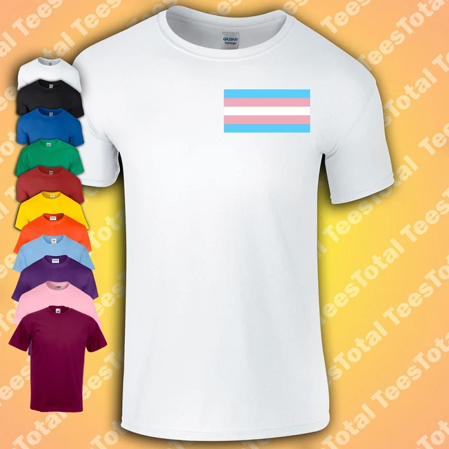 TRANS PRIDE FLAG T-Shirt | Queer | LGBTQ | Transgender £18.99 - PicClick UK