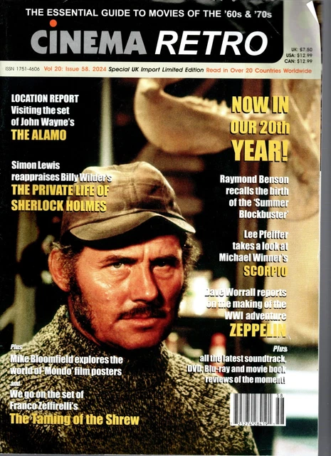 CINEMA RETRO MAGAZINE Vol 20 # 58 (2024) – The Alamo, Zeppelin ...
