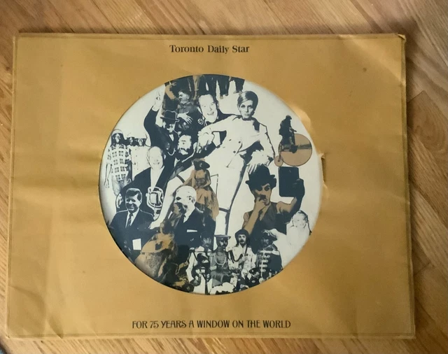 VINTAGE TORONTO DAILY STAR NEWSPAPER 75th ANNIV. HEADLINE STORIES & ADS ...