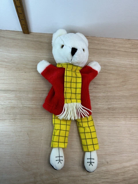 RUPERT THE BEAR Plush 17" Teddy Soft Toy Hand Puppet LEFRAY 1974 ...