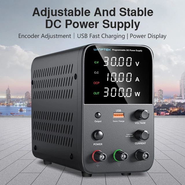 VARIABLE ADJUSTABLE REGULATED Programmable Lab Bench DC Power Supply ...