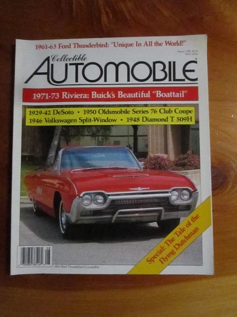 MAGAZINE COLLECTIBLE AUTOMOBILE August 1990 Vol 7 No. 2 Great ** Must ...