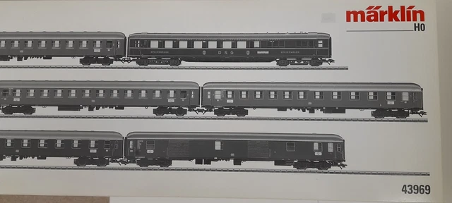 MÄRKLIN 43969 SCHNELLZUGWAGEN Set, H0 Epoche III, top Zustand EUR 229,00 - PicClick DE