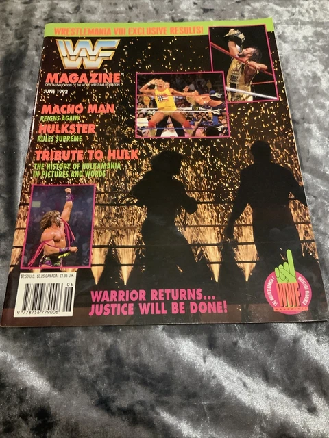 WWF WRESTLING MAGAZINE June 1992 Hulk Hogan Tribute Macho WrestleMania ...