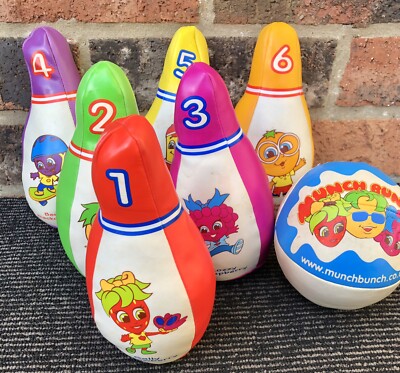 MUNCH BUNCH FRUIT Skittles Game Soft Toys 80s-90s Safe Play Collectable ...