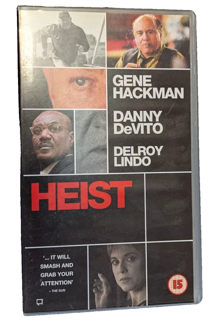 HEIST (VHS TAPE 2002) CRIME GENE HACKMAN DANNY DeVITO DELROY LINDO NEW ...