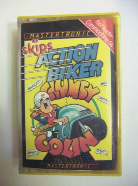 33517 KP SKIPS Action Biker Clumsy Colin - Commodore 64 (1985) IC0077 ...