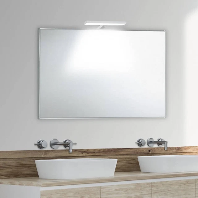 MIROIR DE SALLE de bains sur mesure avec cadre ext?rieur en aluminium EUR 143,80 - PicClick FR