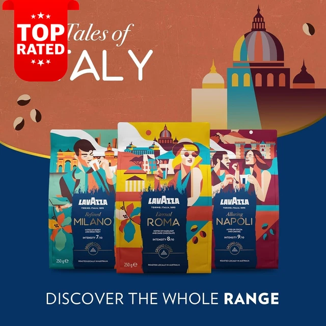 ESPRESSO COFFEE BEANS 1.5Kg Hazelnut Dark Chocolate Flavor Medium Roast ...