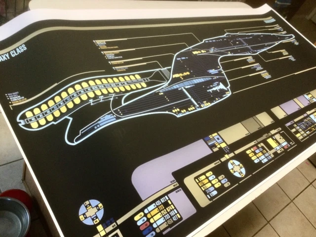 STAR TREK PROP The Next GEN Enterprise D translight poly print NEW! £99 ...