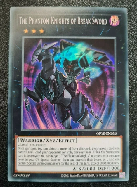 THE PHANTOM KNIGHTS of Break Sword Yu-Gi-Oh! OP18-EN010 Super Rare EUR ...