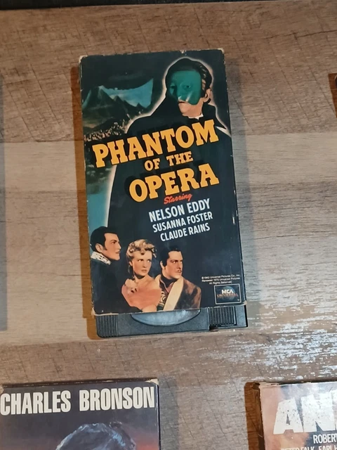 &PHANTOM OF THE Opera" (1943) Horror/Romance VHS MCA Home Video Release ...