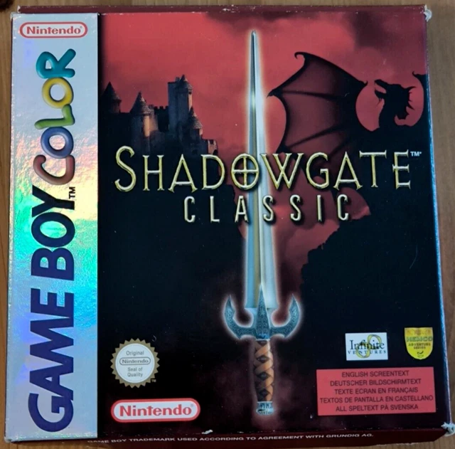 SHADOWGATE CLASSIC NINTENDO Game Boy Color (GBC Game) Spiel + Anleitung ...