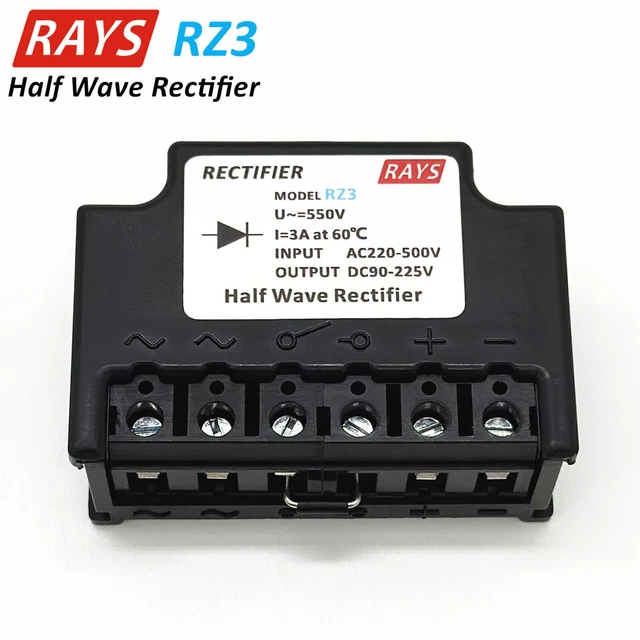 RAYS RZ3 HALF Wave Rectifier module 550V 200-500VAC 90-225VDC I=3A $26. ...